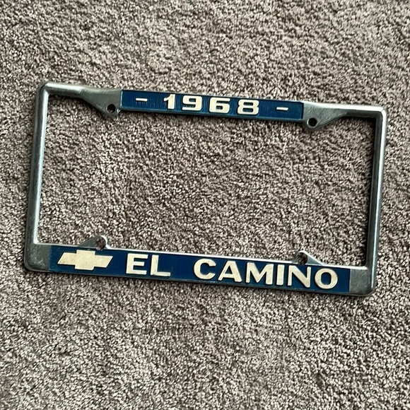 Other | Vintage 1968 El Camino License Plate Holder | Poshmark